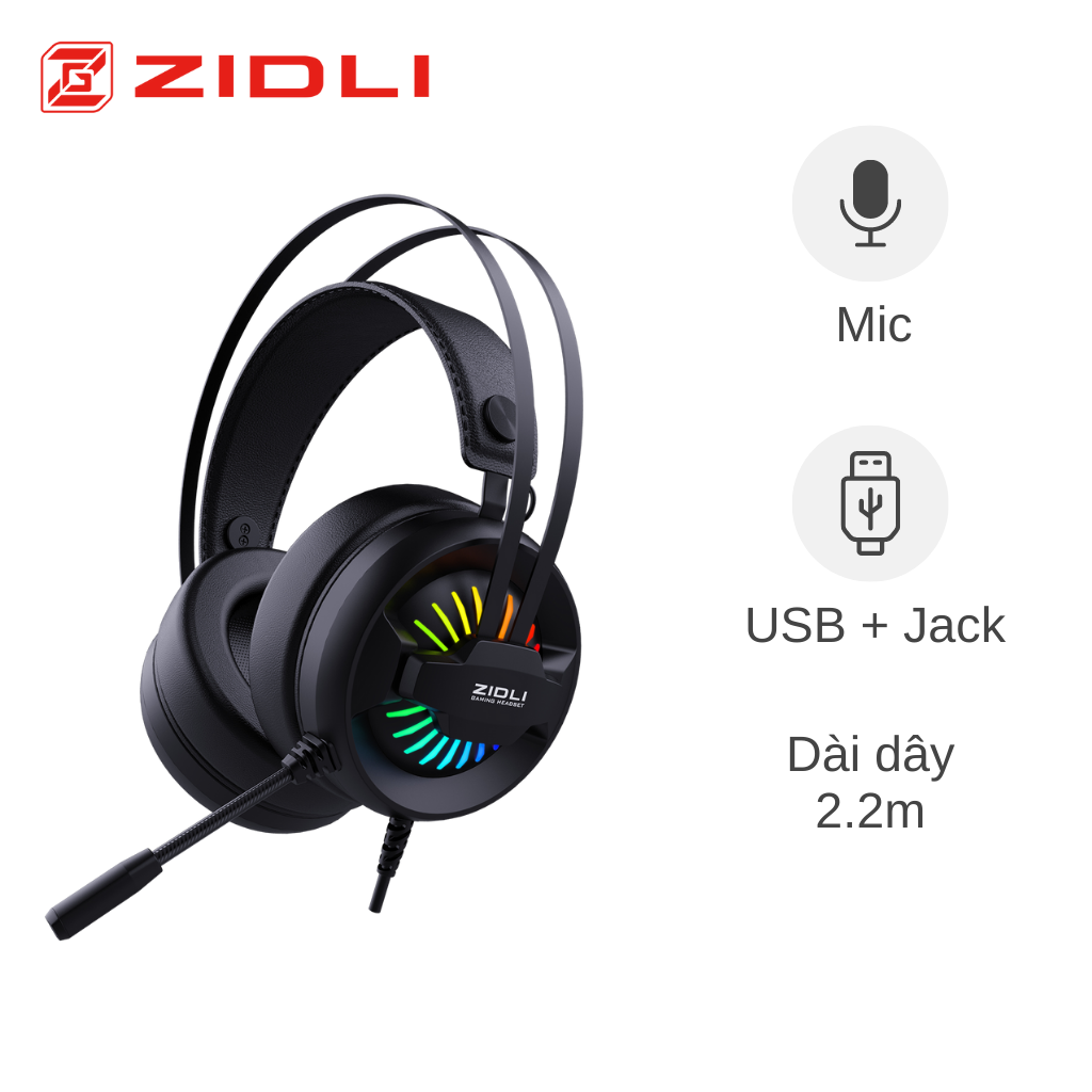 **Headphone dây Gaming Zidli ZH-A1