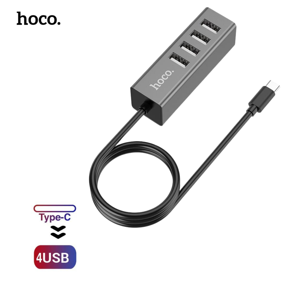 Hub 4 cổng Hoco HB1 cổng type c