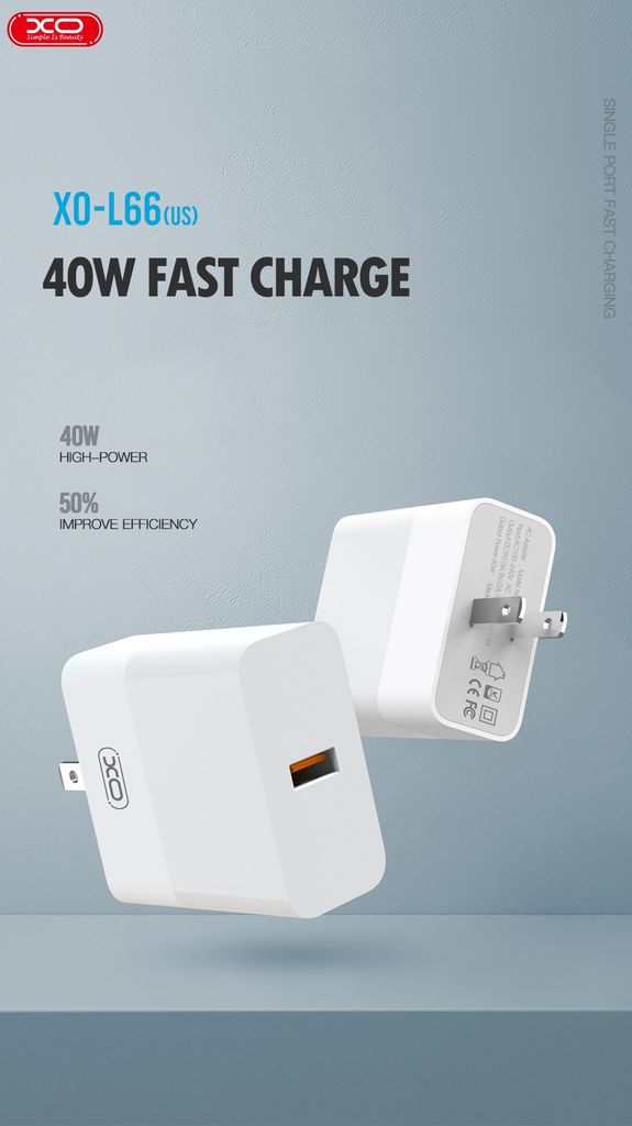 Cóc sạc XO L66 1U 40W