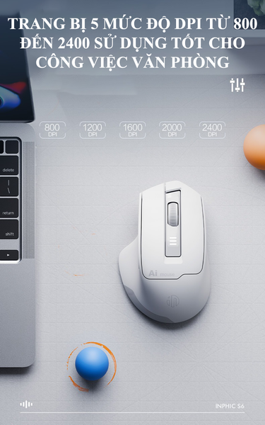 Chuột không dây + BT Inphic S6 dịch thuật