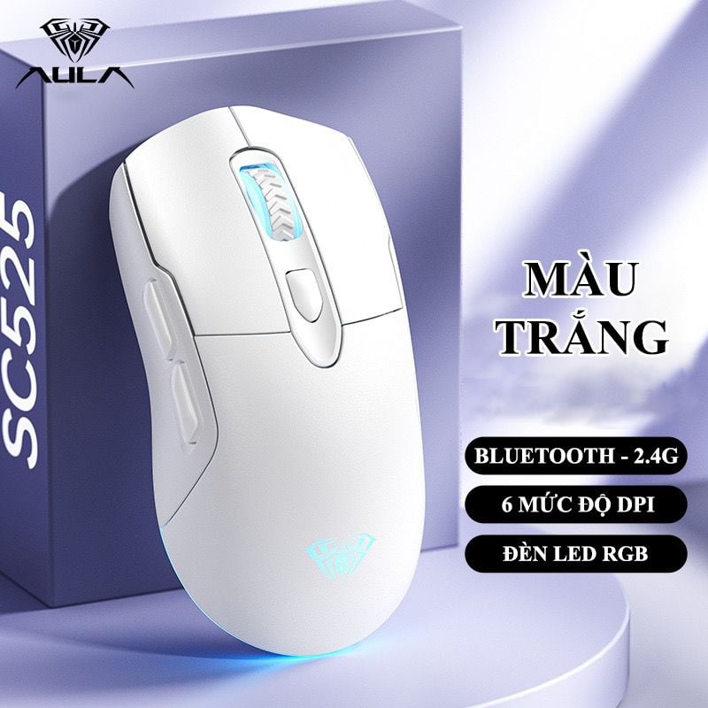 Chuột không dây + BT Aula SC525 led RGB