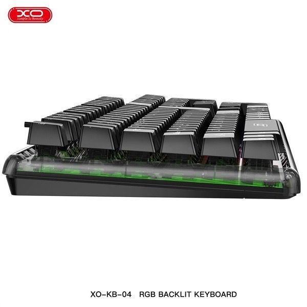 Bàn phím dây giả cơ XO KB04 có led