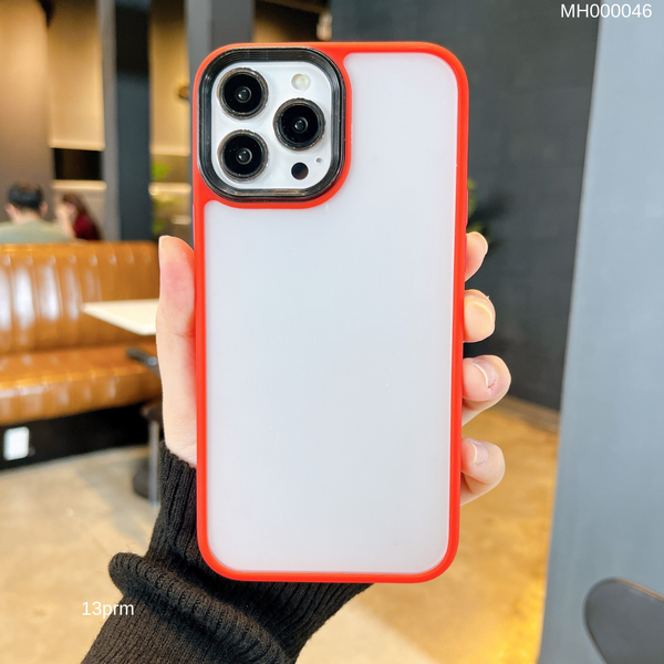 Ốp IP 13 Pro Max lưng nhám viền màu J-Case