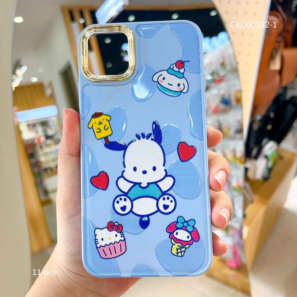 **Ốp IP 11 Pro Max dẻo in nhiều hình viền camera xi