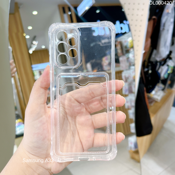 **Ốp SS A33 5G Dẻo trong kèm ví card