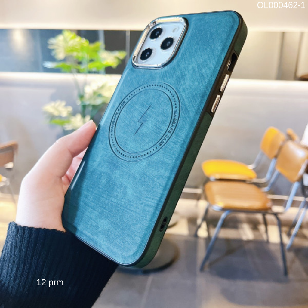 Ốp IP 12 Pro Max da từ tính Magsafe màu