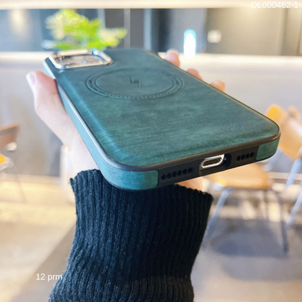 Ốp IP 12 Pro Max da từ tính Magsafe màu