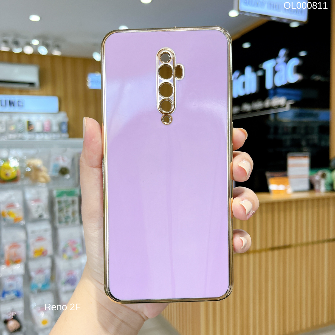 Ốp Reno 2F full màu bóng viền xi