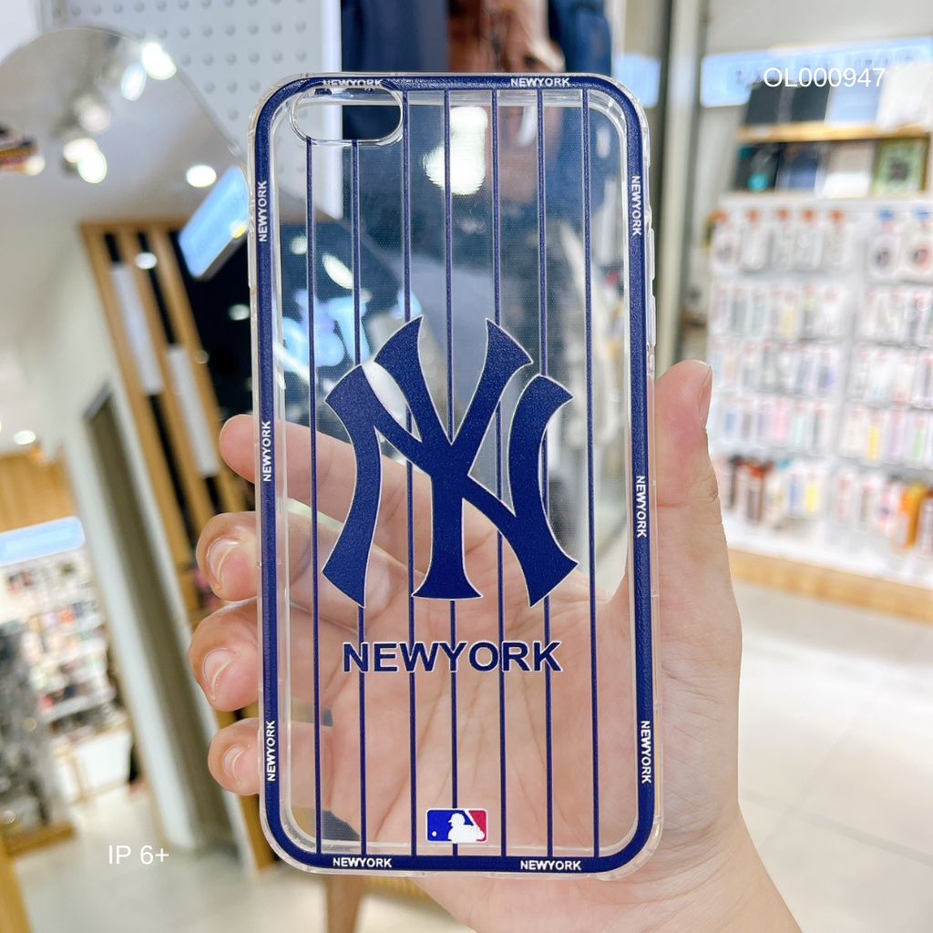 Ốp IP 6+ dẻo trong logo New York xanh