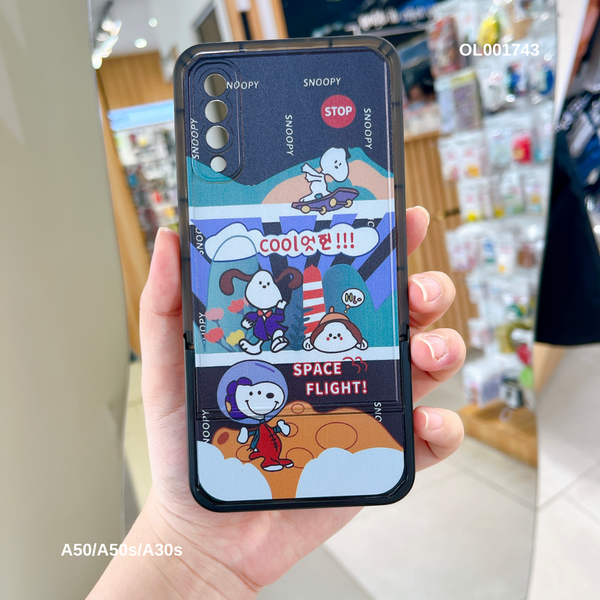 Ốp SS A50/A50s/A30s dẻo nhiều hình viền nhám giá đỡ