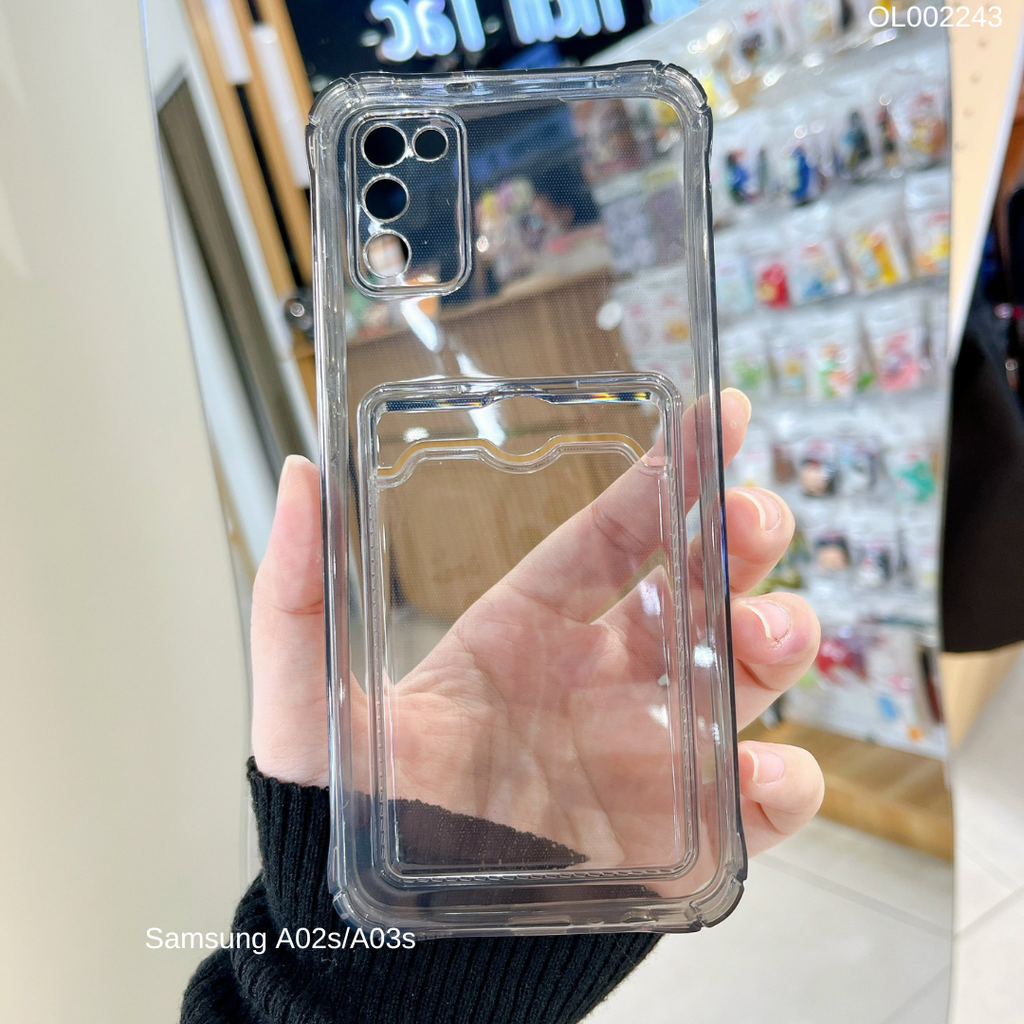 **Ốp SS A02s dẻo trong kèm ví card