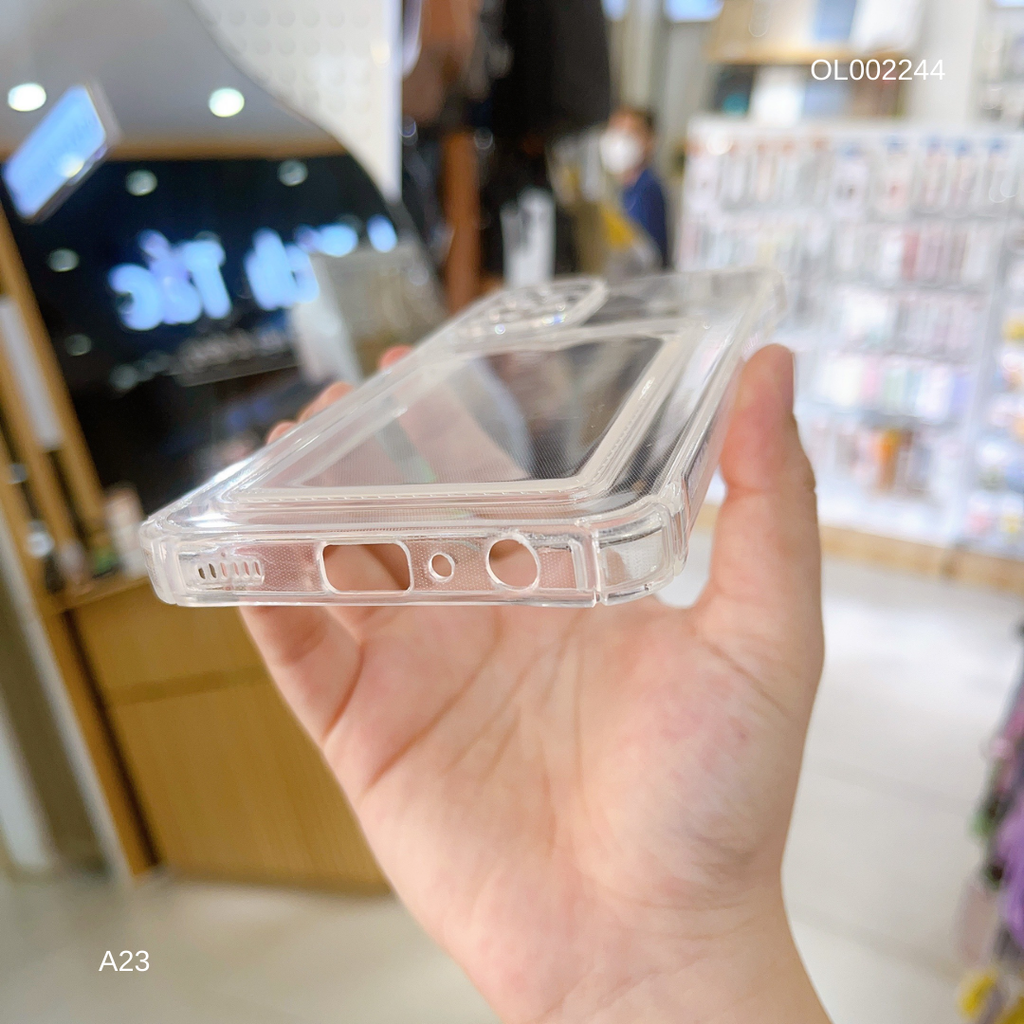 **Ốp SS A23 dẻo trong kèm ví card