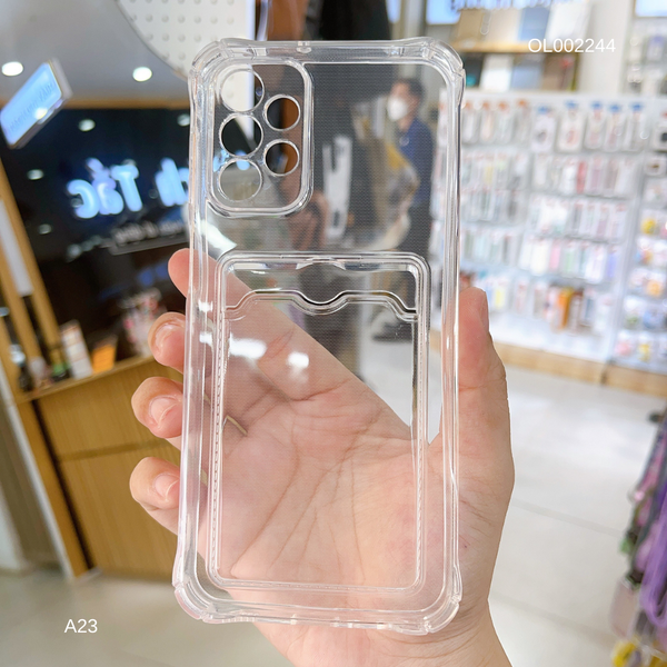 **Ốp SS A23 dẻo trong kèm ví card