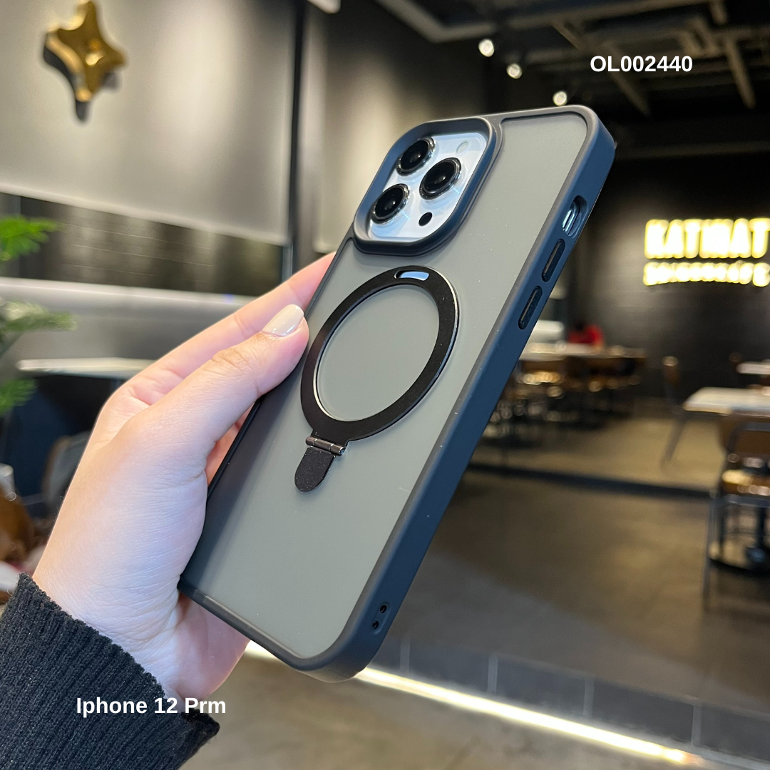 Ốp IP 12 Pro Max Likgus nhám kệ Magsafe viền màu