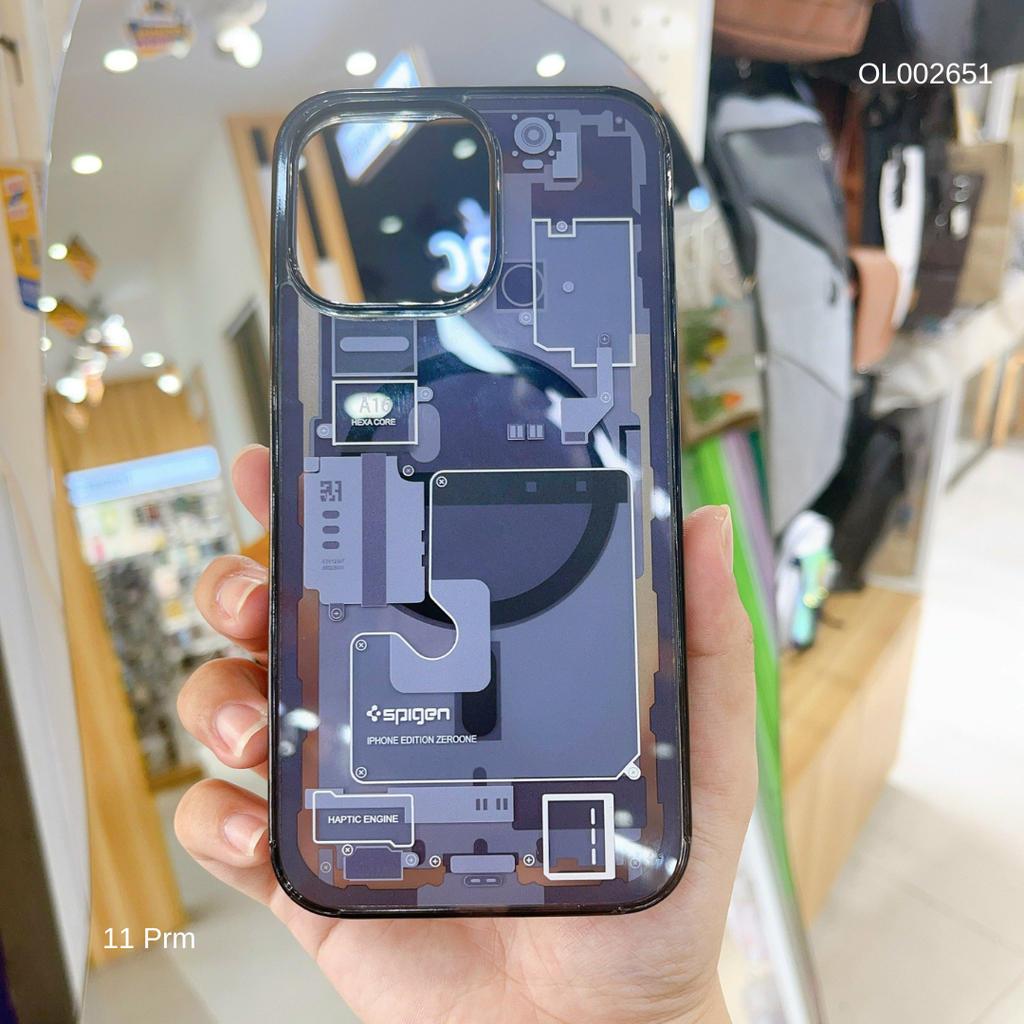 Ốp IP 11 Pro Max Họa tiết Spigen từ tính