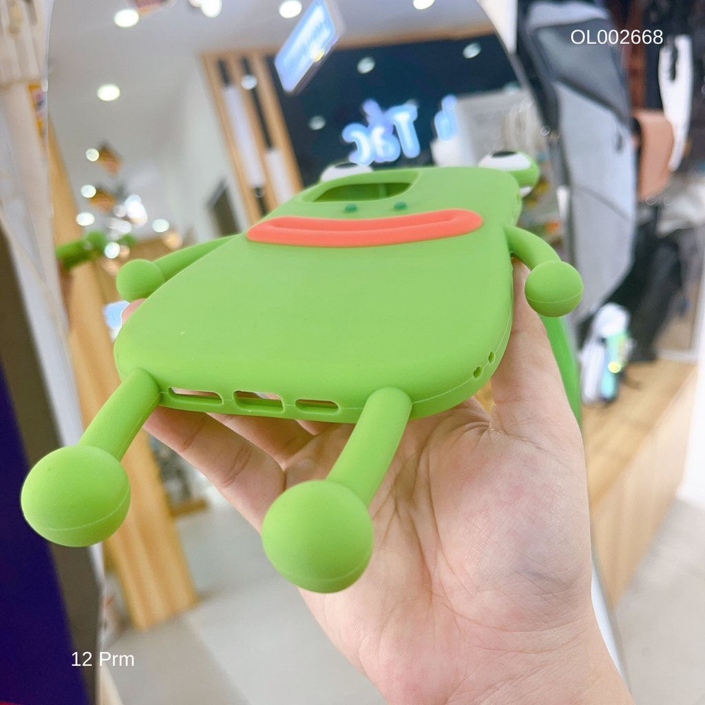 Ốp IP 12 Pro Max dẻo su Ếch xanh
