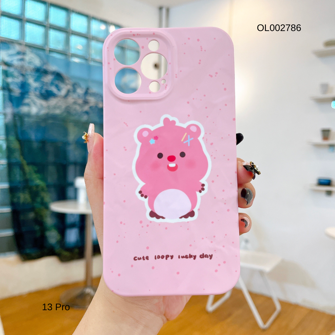 **Ốp IP 13 Pro Lưng gồ ghề Cute Loopy
