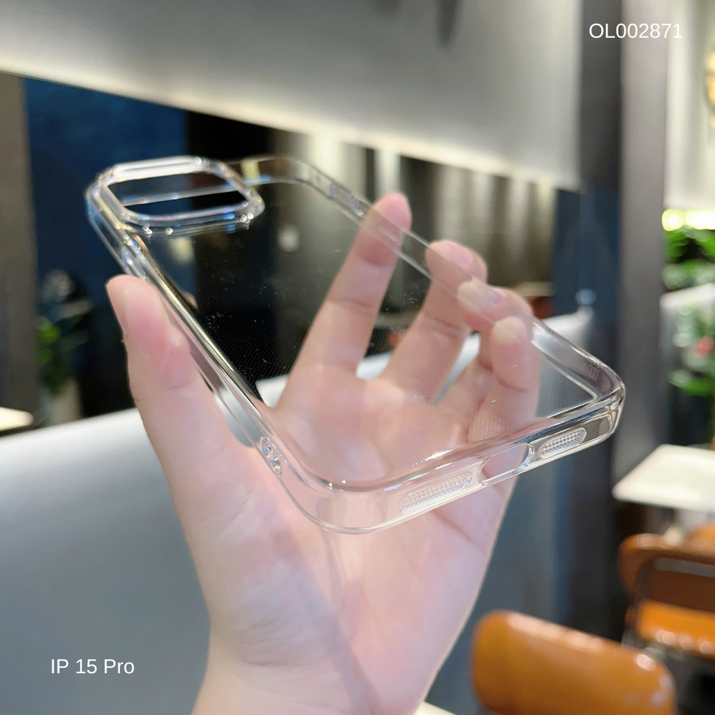 **Ốp IP 15 Pro trong cứng Memumi