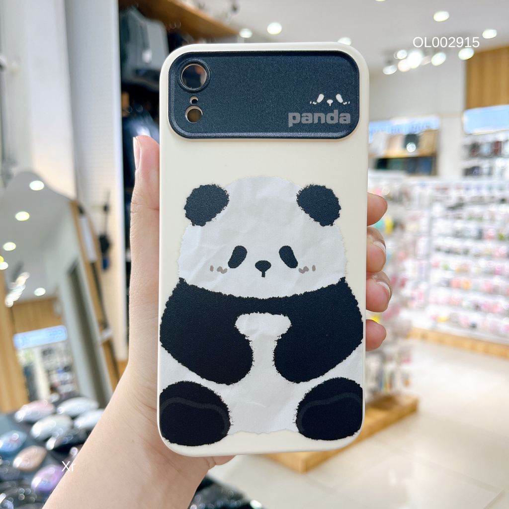 **Ốp IP Xr dẻo in Panda giả phối camera