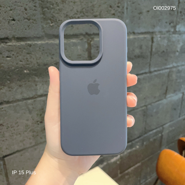 **Ốp IP 15 Plus Silicon full loa fake