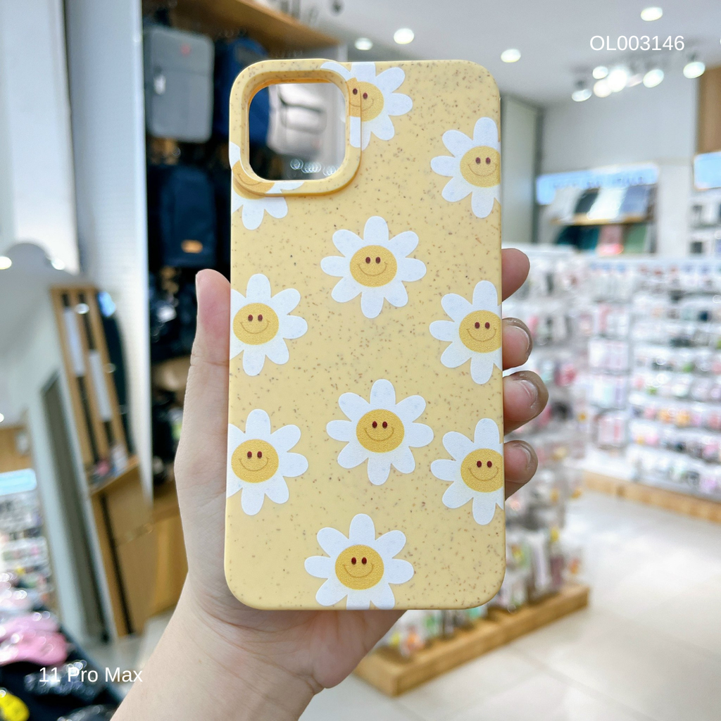 **Ốp IP 11 Pro Max dẻo lúa mì hoa cúc