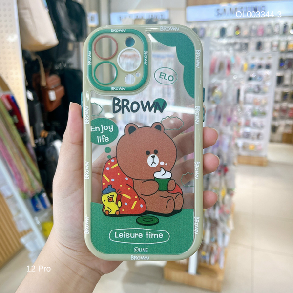 **Ốp IP 12 Pro Lưng cứng in hình viền chữ