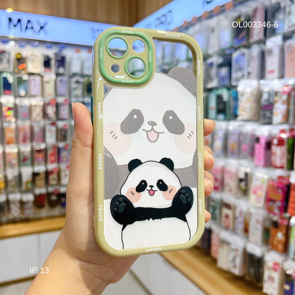 **Ốp IP 13 6.1 Lưng cứng in hình viền chữ