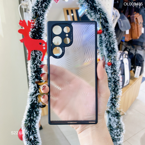 **Ốp SS S22 Ultra Duxducis nhám vân sóng viền dẻo