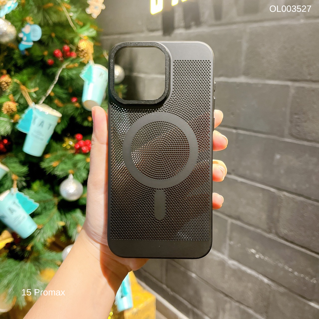 **Ốp IP 15 Pro Max lưng Magsafe tản nhiệt