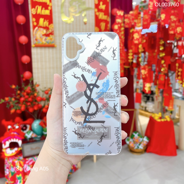 **Ốp SS A05 nhám bạc logo thương hiệu