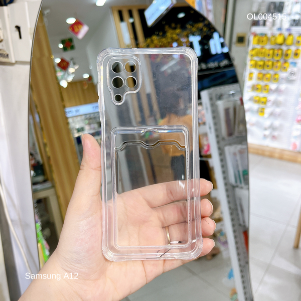 **Ốp SS A12 Dẻo trong kèm ví card