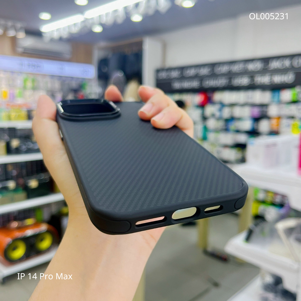 Ốp IP 14 Pro Max Likgus Kevar Magsafe carbon