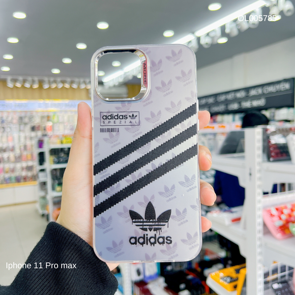 Ốp IP 11 Pro Max nhám bạc ADD 3 sọc camera more