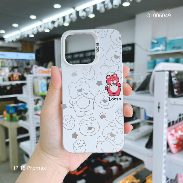 **Ốp IP 15 Pro Max lưng cứng Lotso màu