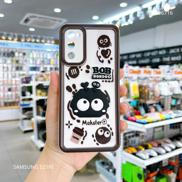Ốp Ss S21 Fe Dẻo đính Than đen Bob Viền Nổi