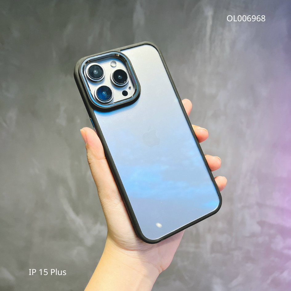 Ốp IP 15 Plus X&M lưng trong viền màu