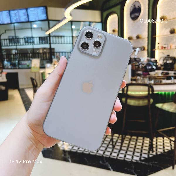 Ốp IP 12 Pro Max dẻo nhám trơn