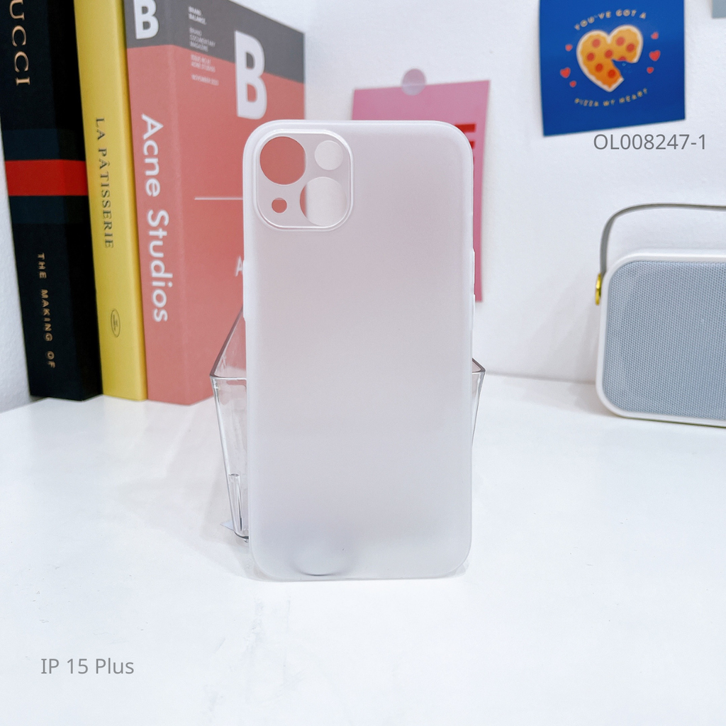 Ốp IP 15 Plus dẻo nhám trơn