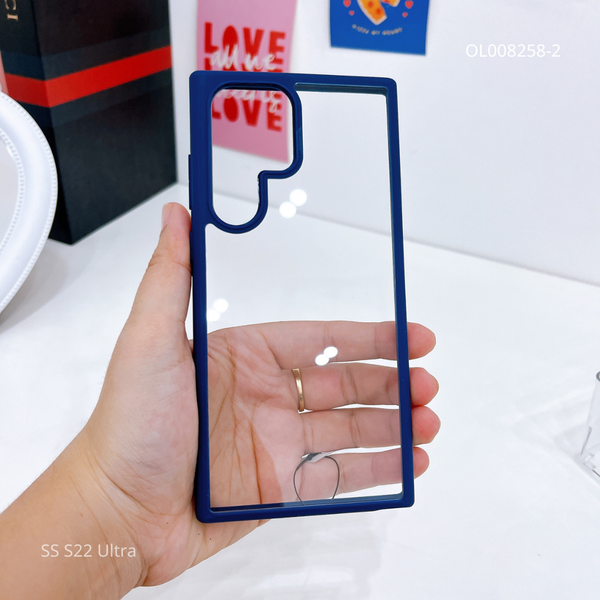 Ốp SS S22 Ultra Likgus trong viền màu camera trơn