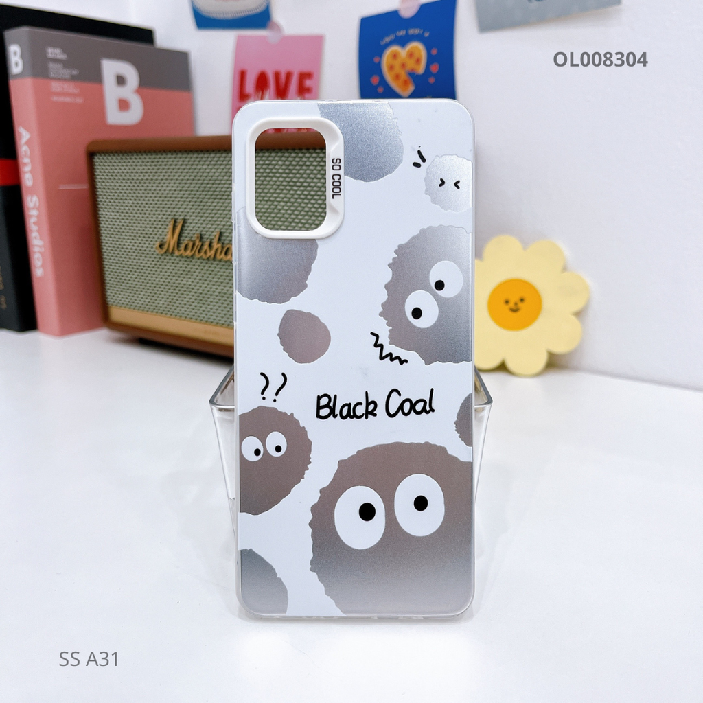 Ốp SS A31 lưng cứng viền dẻo Black coal