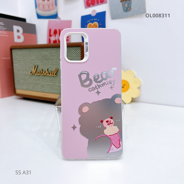 Ốp SS A31 lưng cứng viền dẻo Bear cathmiey