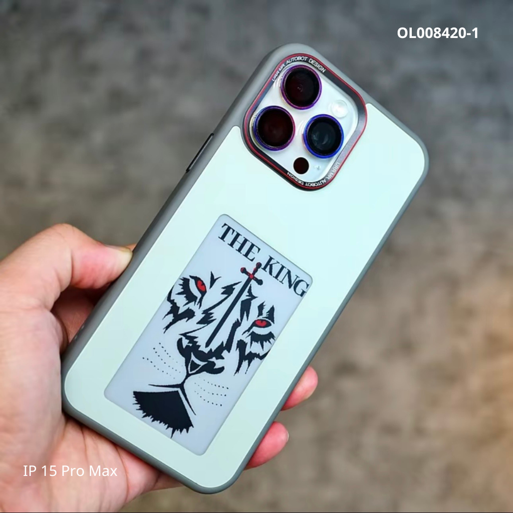 ** Ốp IP 15 Pro Max URR Smartcover lưng kính nhám