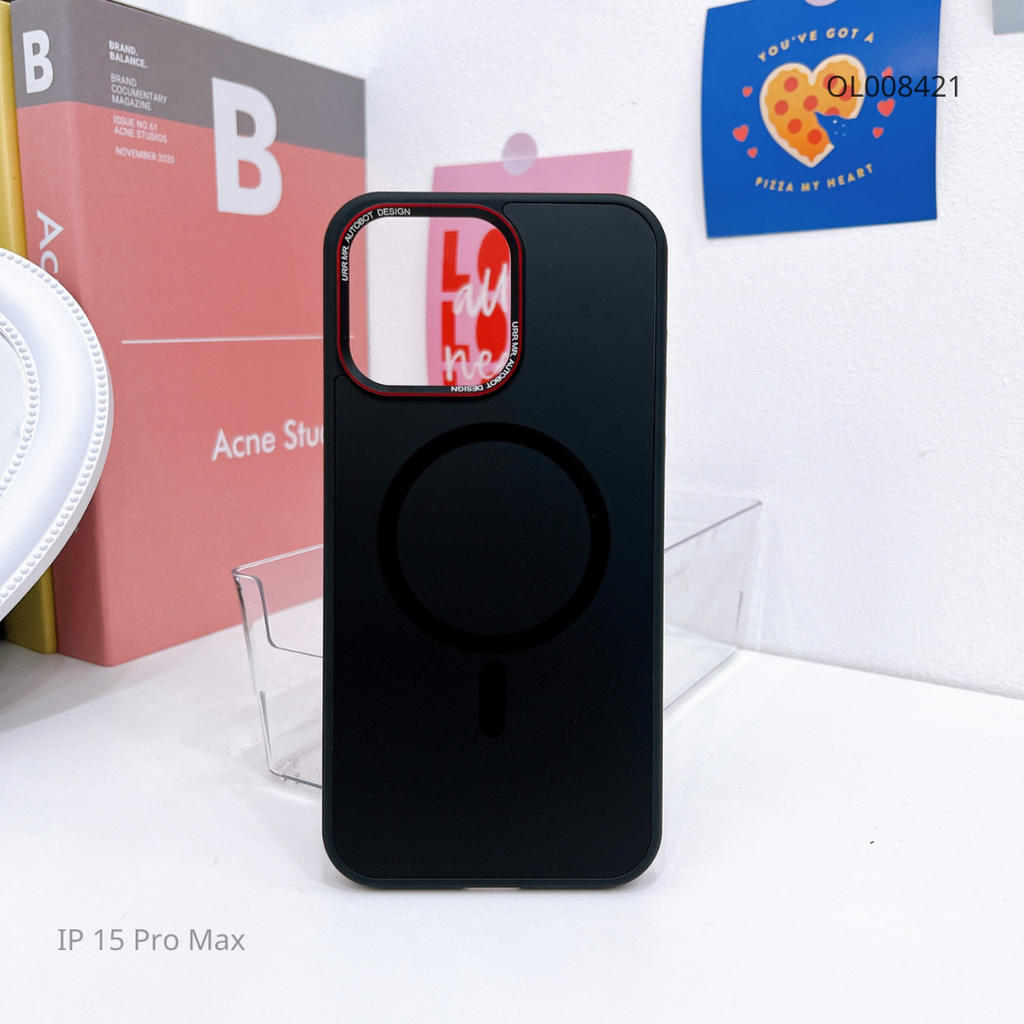 Ốp IP 15 Pro Max URR lưng kính nhám