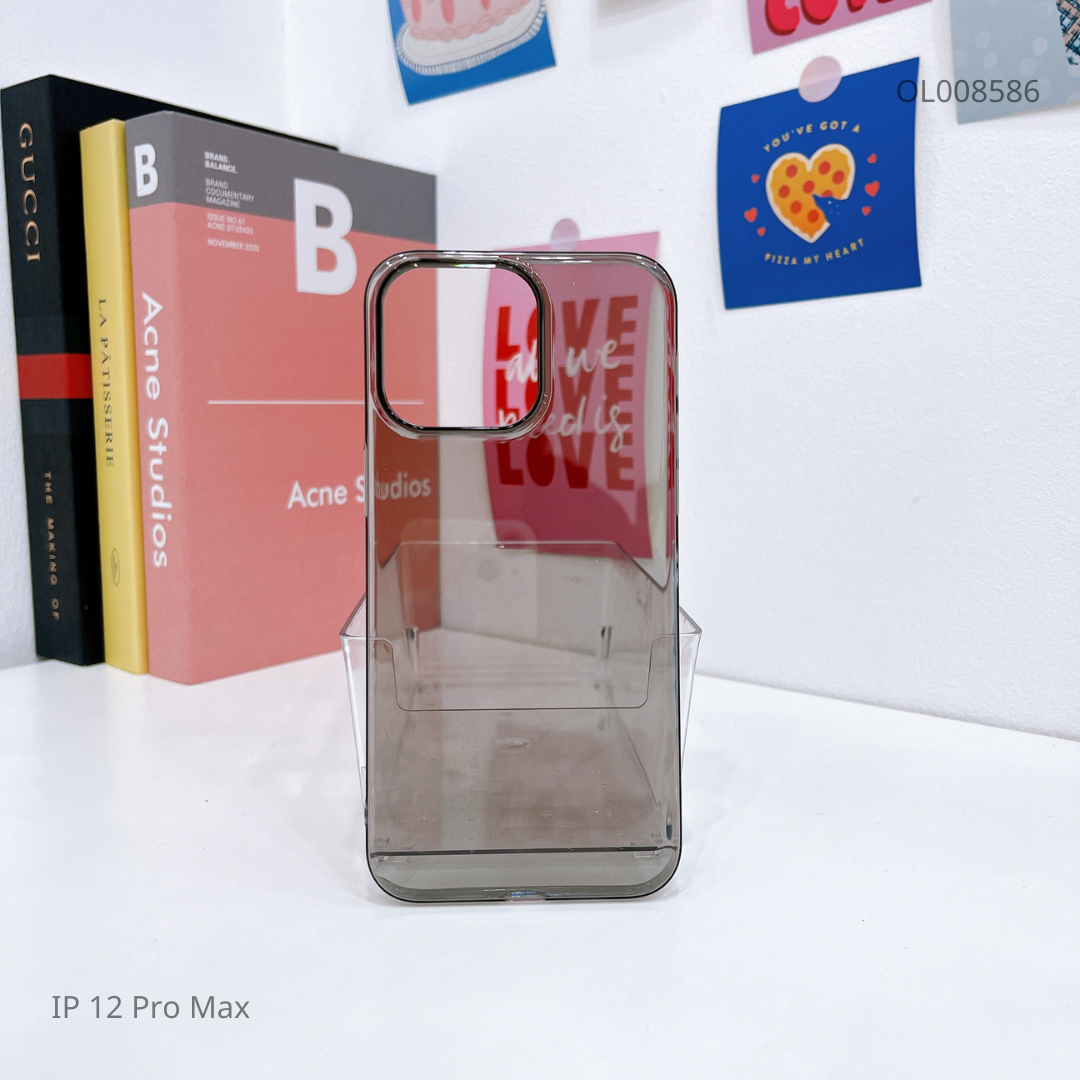 Ốp IP 12 Pro Max lưng trong cứng trơn