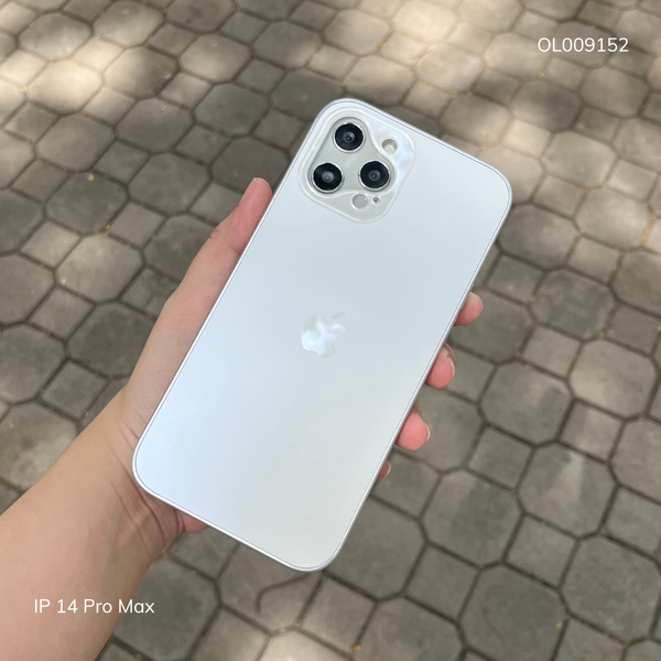 **Ốp IP 14 Pro Max Lưng kính giả IP16