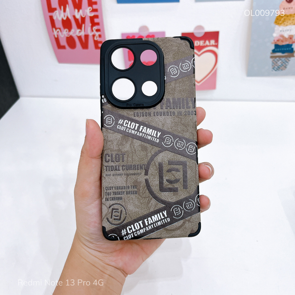 Ốp Redmi Note 13 Pro 4G giả da lộn Clot Family