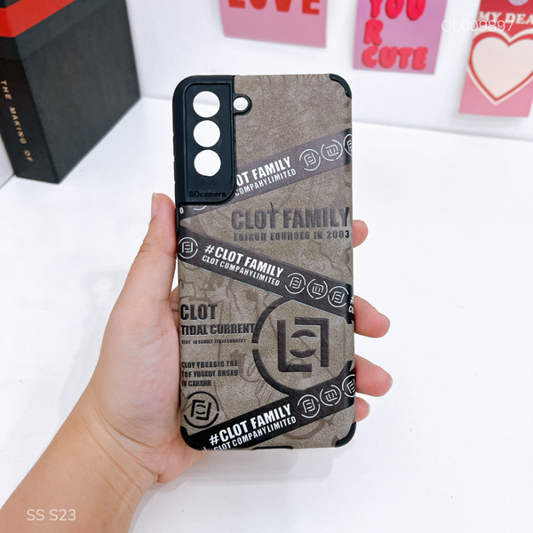 Ốp SS S23 giả da lộn Clot Family