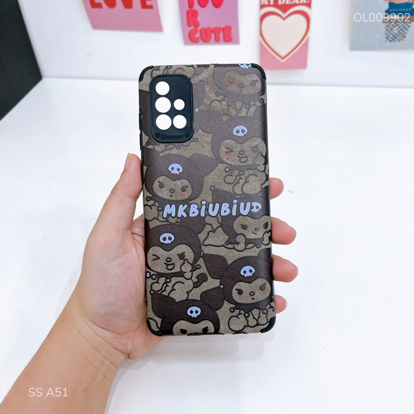 Ốp SS A51 giả da lộn Kuromi MKbiubiu
