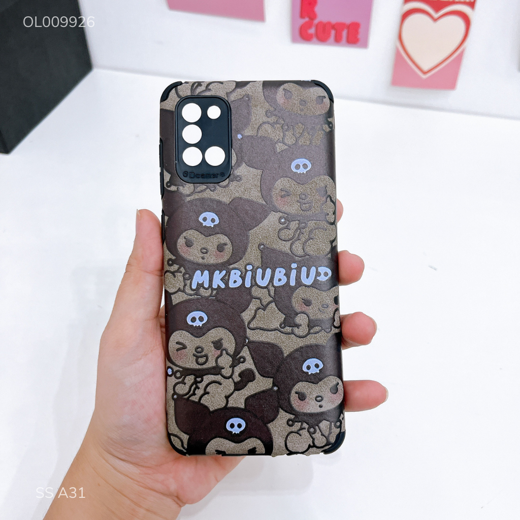 Ốp SS A31 giả da lộn Kuromi MKbiubiu