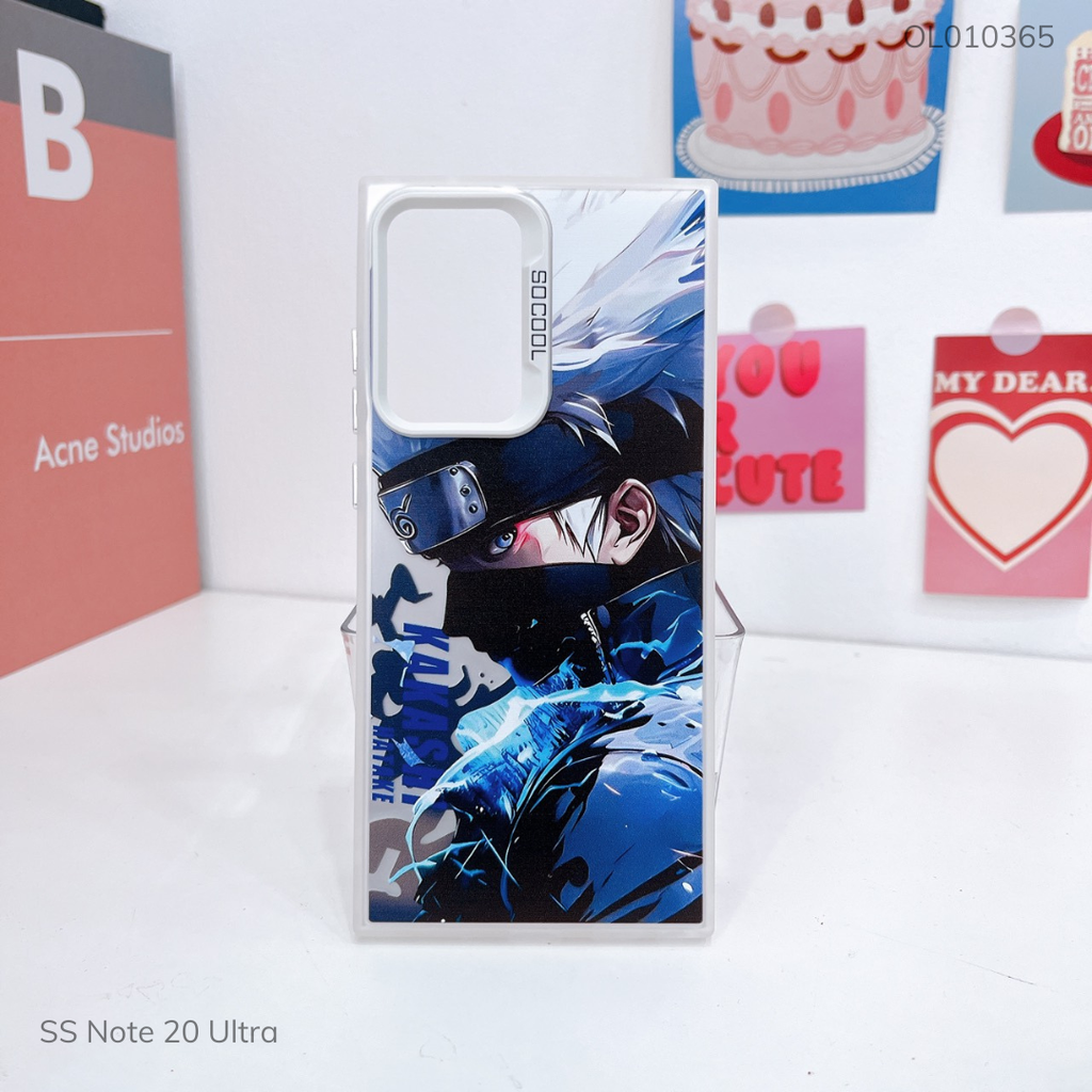 Ốp SS Note 20 Ultra lưng cứng Kakashi nút bạc